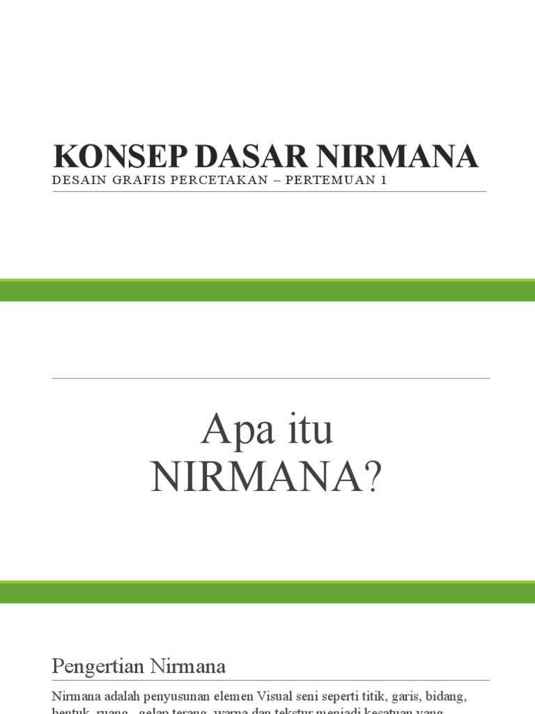 Konsep Dasar Nirmana | PDF
