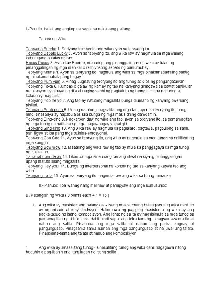 Joy Alforque - Quiz 1 Sa Pagtuturo NG Fil. Bilang Pangalawang Wika | PDF
