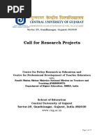 CMRG 2025-26 Proposal Call for TN Universities | PDF