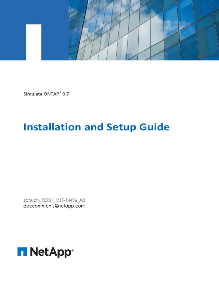 Installation and Setup Guide: Simulate ONTAP 9.7 | PDF | V Mware | Ip Address