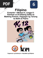 Filipino6 q2 Mod1 Talaarawan-at-Anekdota | PDF