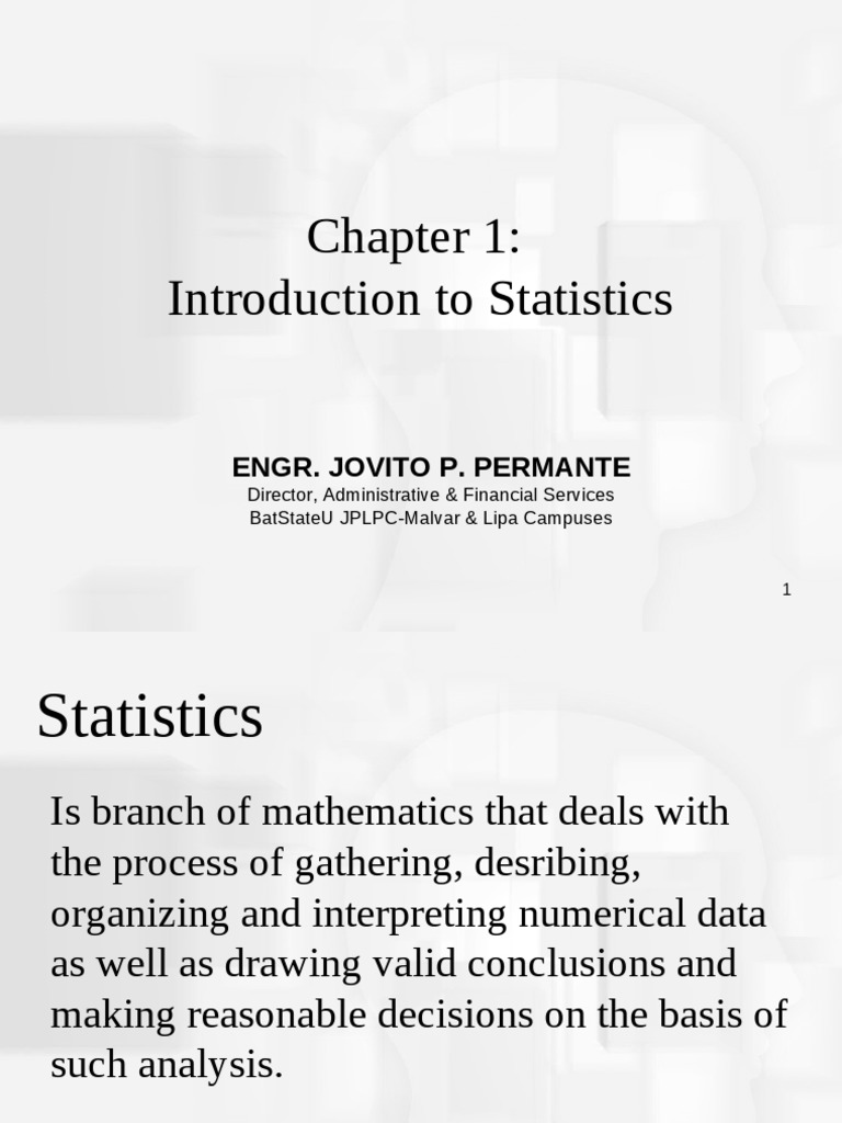 Introduction To Statistics-Part I | PDF | Dependent And Independent ...