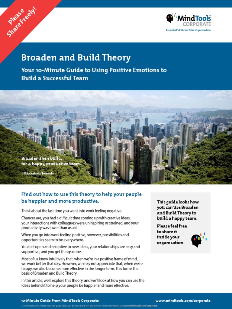 Broaden and Build Theory: Please Shar Efr Eely! | PDF ...