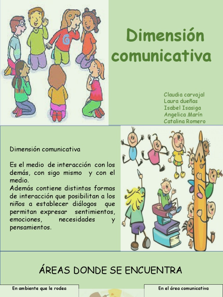 Dimencion Comunicativa | PDF | Las emociones | Educación de la primera ...