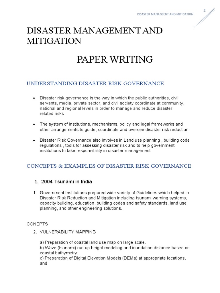 Disaster Management and Mitigation | PDF | Emergency Management | Flood