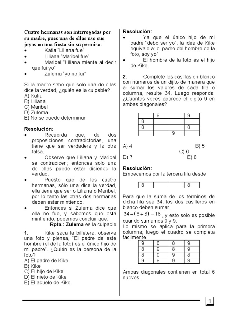 Razonamiento Logico II | PDF | Verdad | Proposición