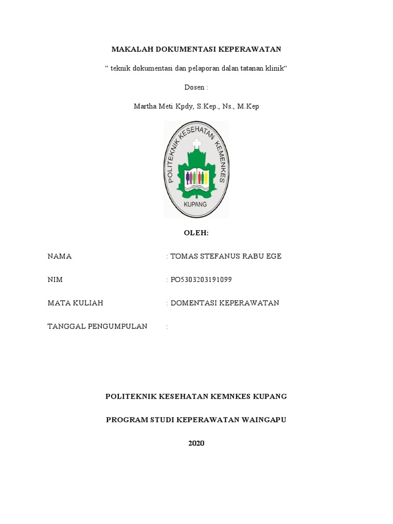 Makalah Model Dokumentasi Keperawatan | PDF | Karier & Perkembangan | Pengembangan Diri