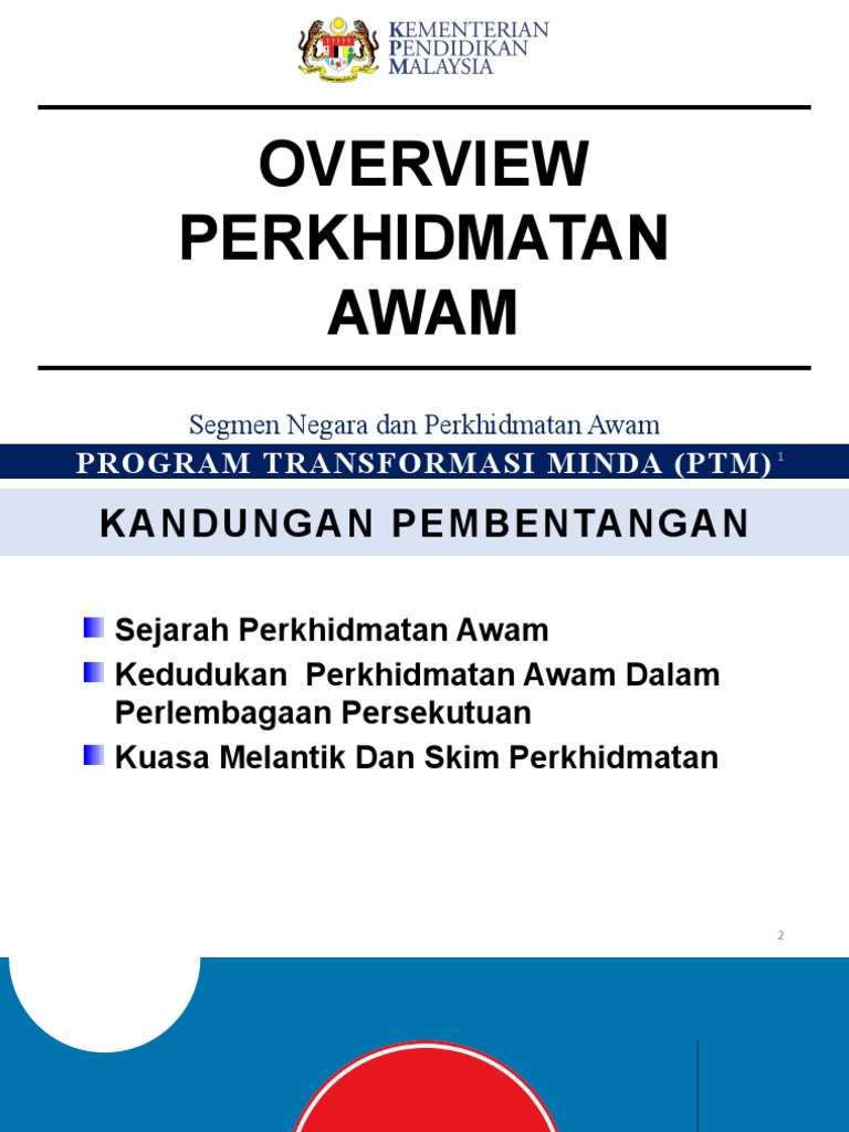 NPA Overview Perkhidmatan Awam 2019 | PDF