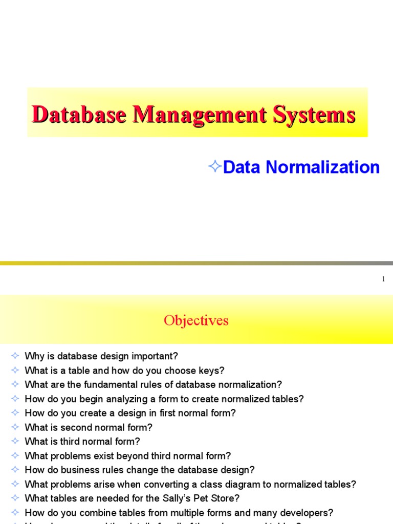 Data Normalization | PDF | Database Design | Databases