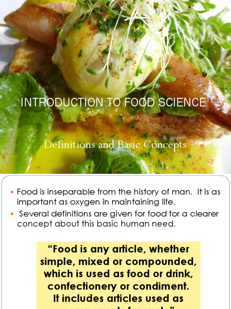 Introduction To Food Science PDF | PDF | Taste | Cooking
