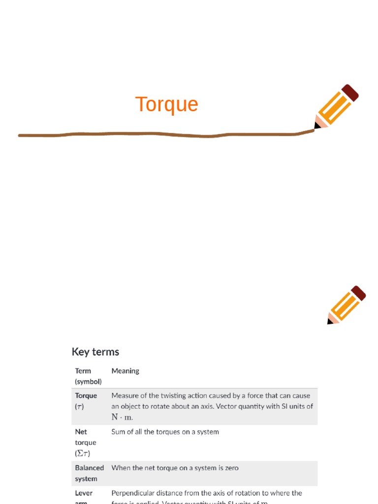 Torque and Equilibrium | PDF | Torque | Force