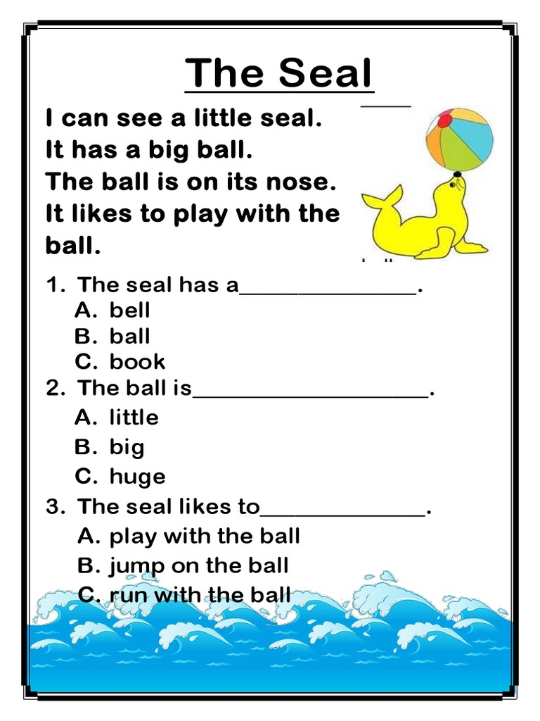 Fun Seal Ball Activity for Kids | PDF