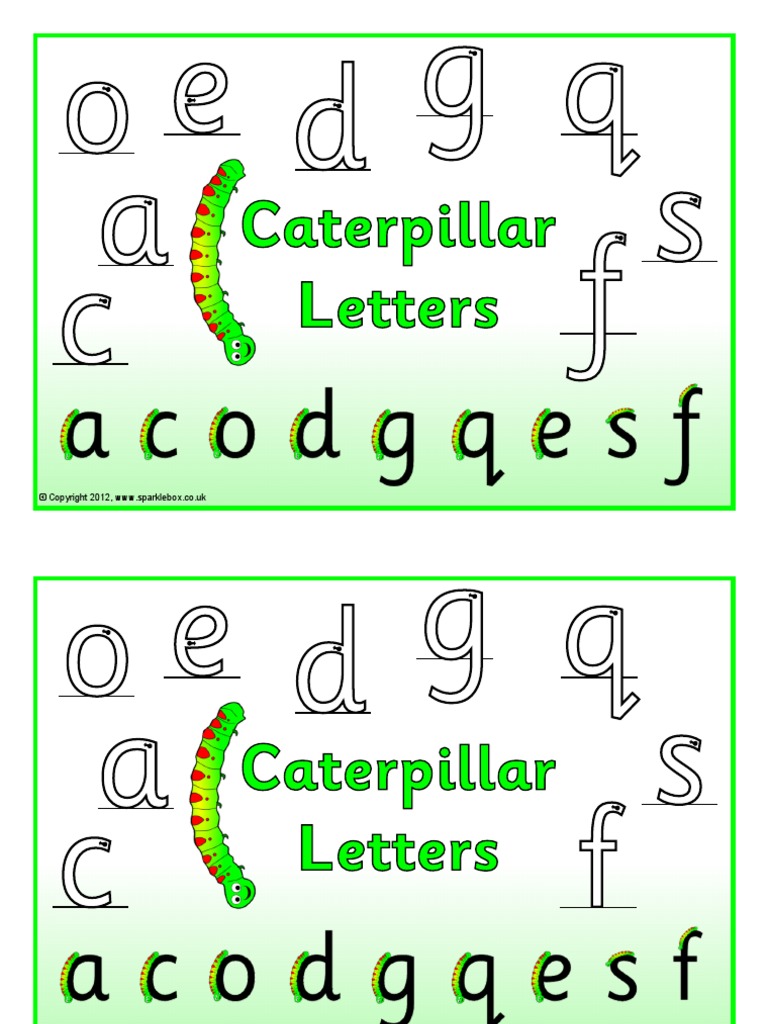Caterpillar Letters | PDF