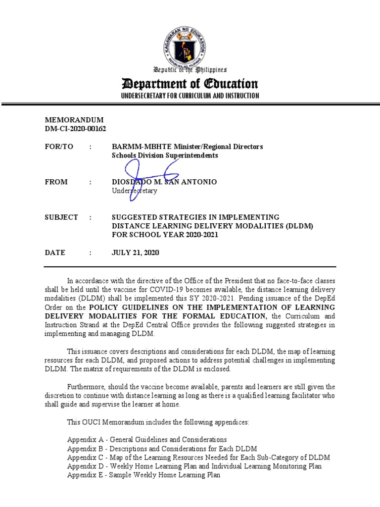 Strategies for Distance Learning 2020-21 | PDF | Educational Assessment ...