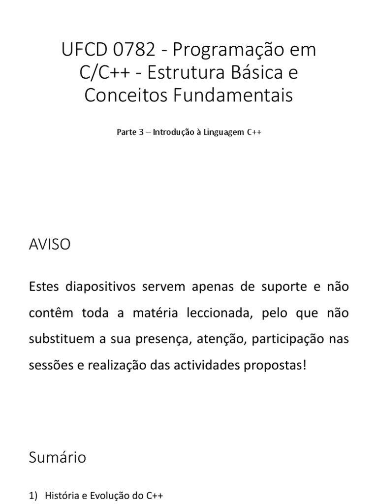 UFCD 0782 - Parte 3 | PDF | C ++ | Compilador