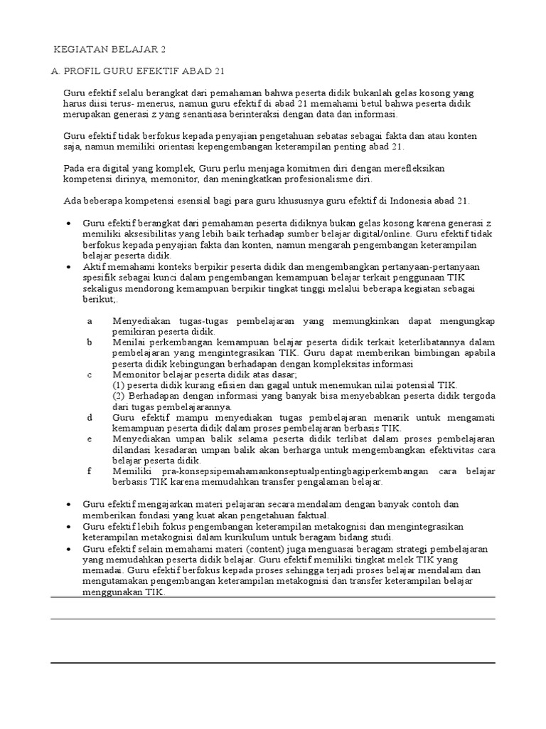 Rangkuman Modul 2 KB 2 | PDF