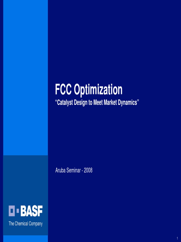 FCC Catalyst Optimization | PDF | Zeolite | Catalysis
