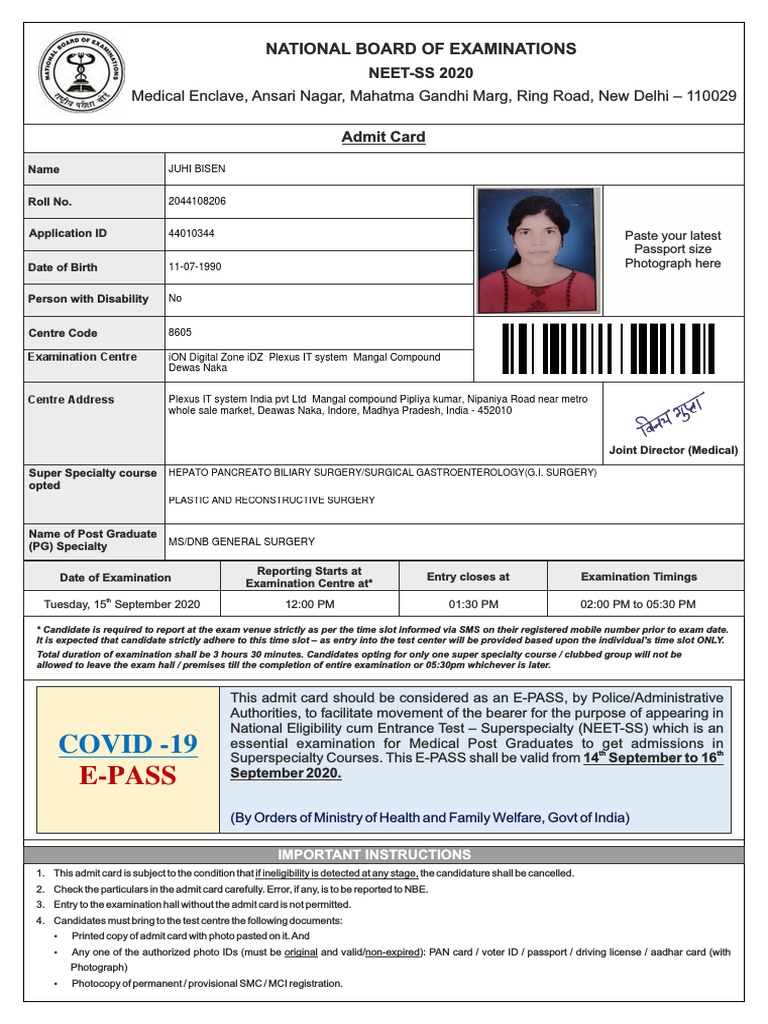 Candidate Hall Ticket | Download Free PDF | Jewelry | Design