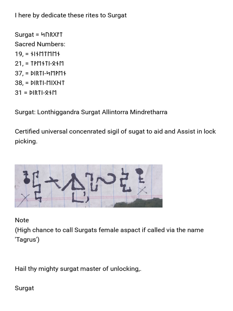 PDF File Rites of The Lock-Picking With Surgat Lapaca by Aftahh | PDF ...