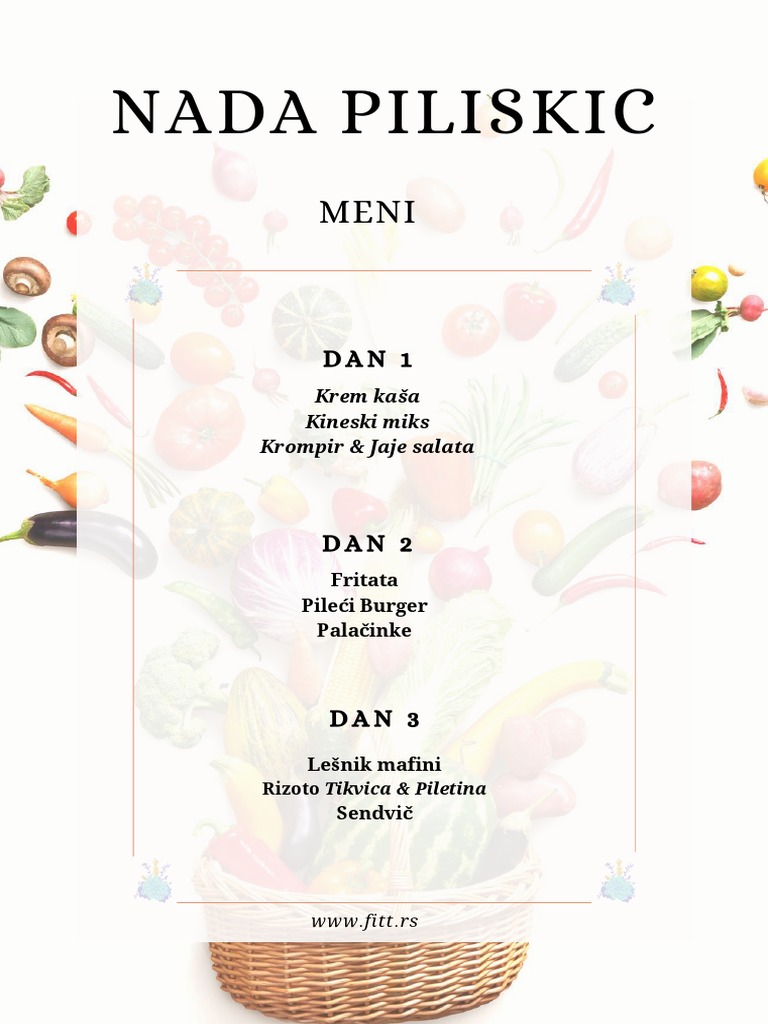Nada Piliskic Free Meni PDF | PDF