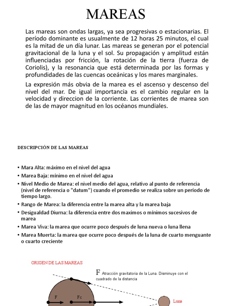 Presentación de Mareas | PDF | Marea | Olas