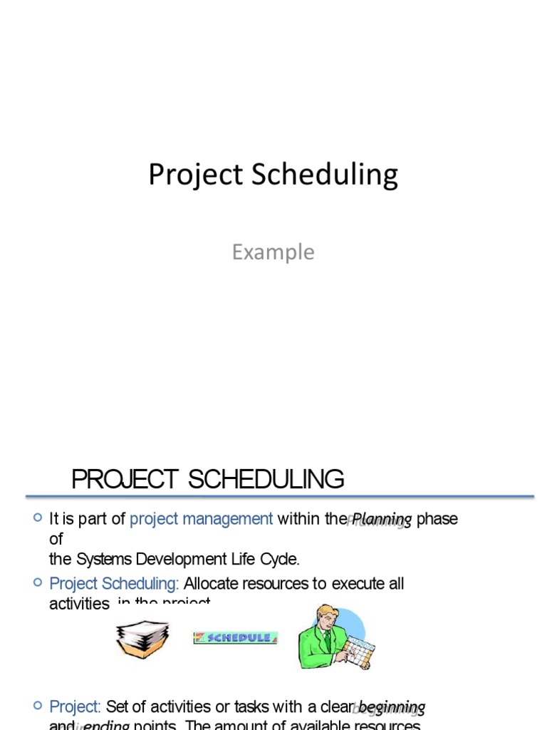 Project Scheduling: Example | PDF | Systems Science | Applied Mathematics