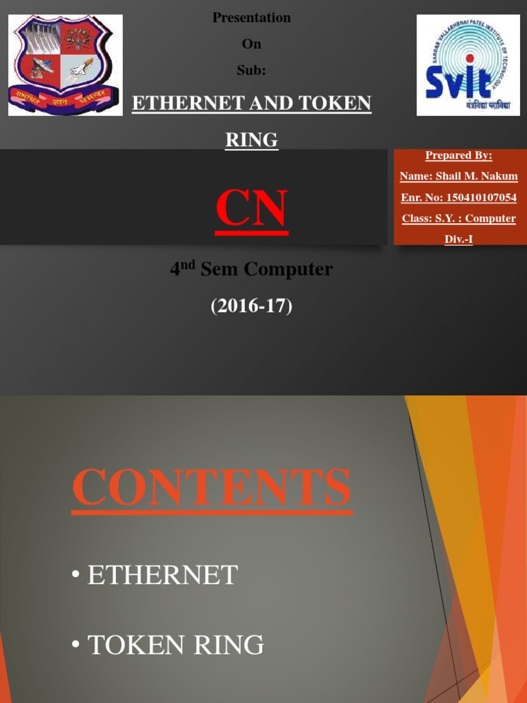 Ethernet and Token Ring: A Comparison of Two Popular Local Area Network ...