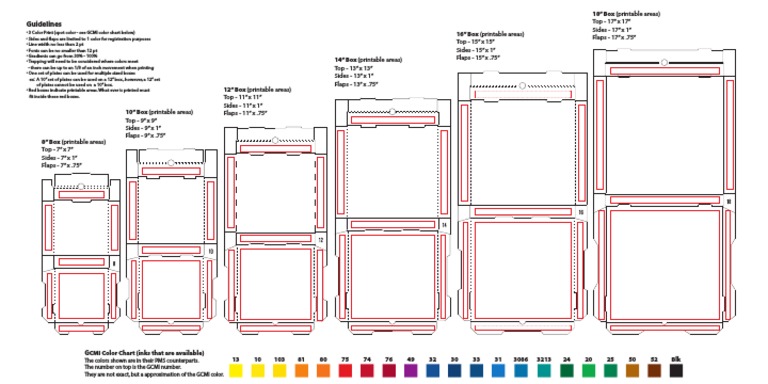 Sample Pizza Box Template | PDF | Publishing | Art Media