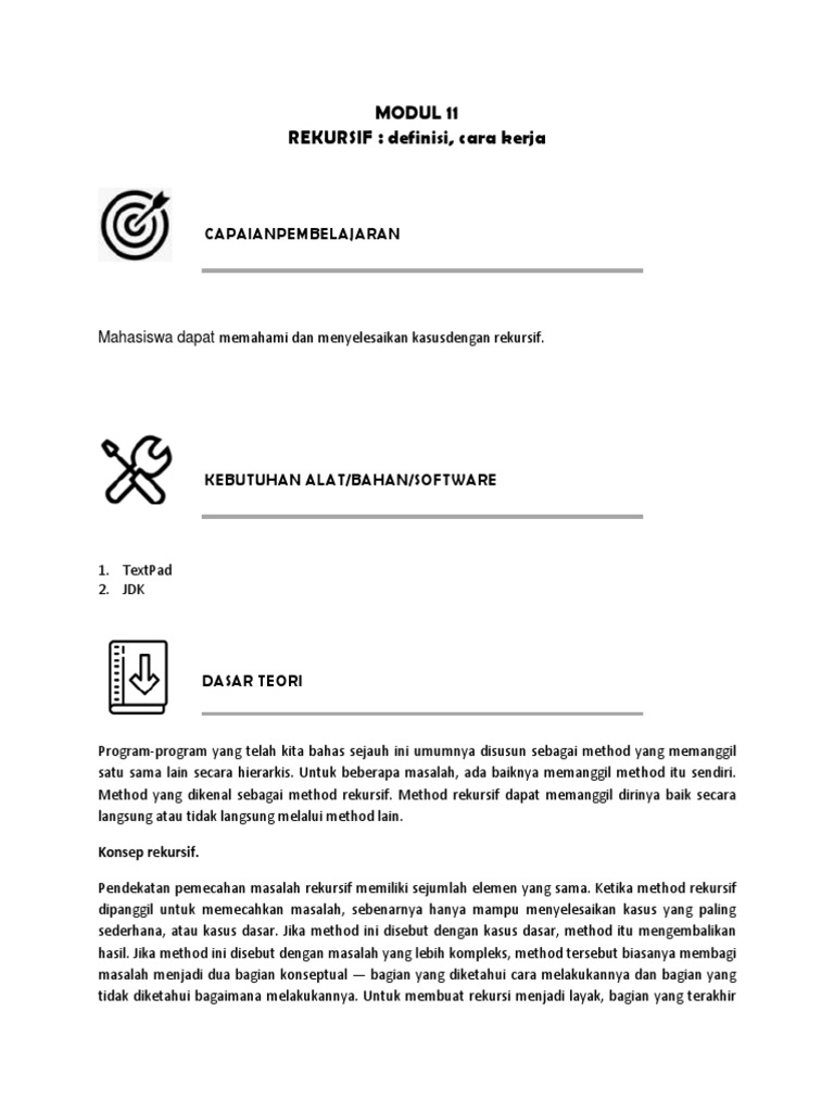 MODUL 11 - Algol Lanjut TI | PDF