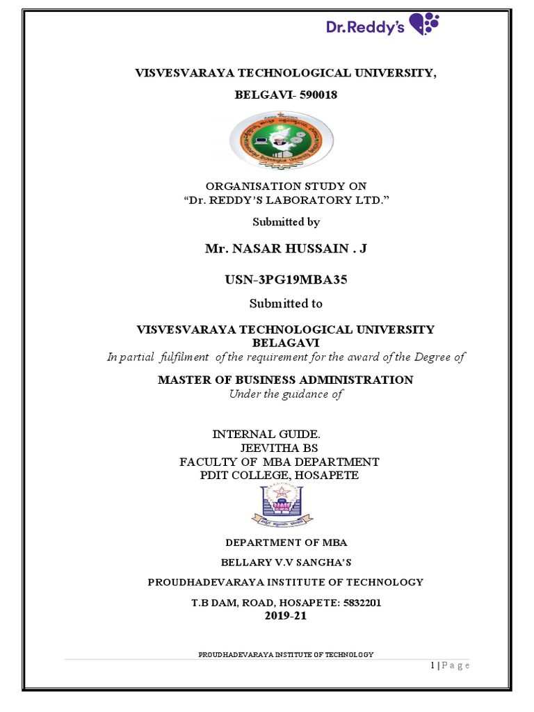 Dr. Reddy's Laboratory | PDF | Pharmaceutical Industry | Pharmacology