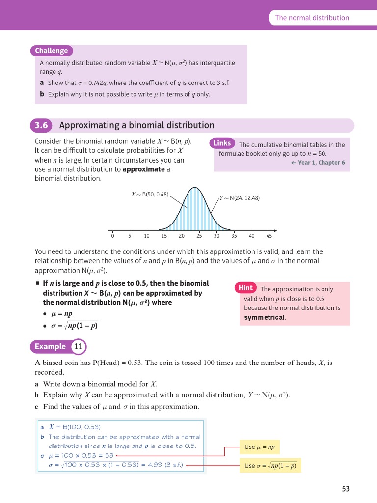 Edexcel Statistics Mechanics (Year 2) Binomial Distribution | PDF ...