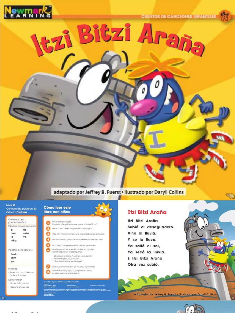 Itzi Bitzi Araña. Cuentos de Canciones Infantiles | PDF