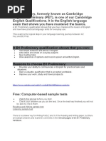 Converting Cambridge English Scores | PDF | Student Assessment And ...