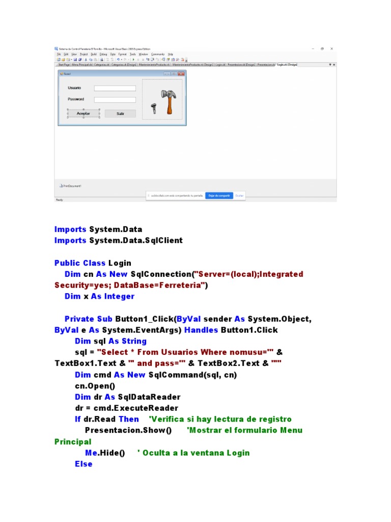 Sistema Ferreteria | PDF | Information Retrieval | Data Management Software
