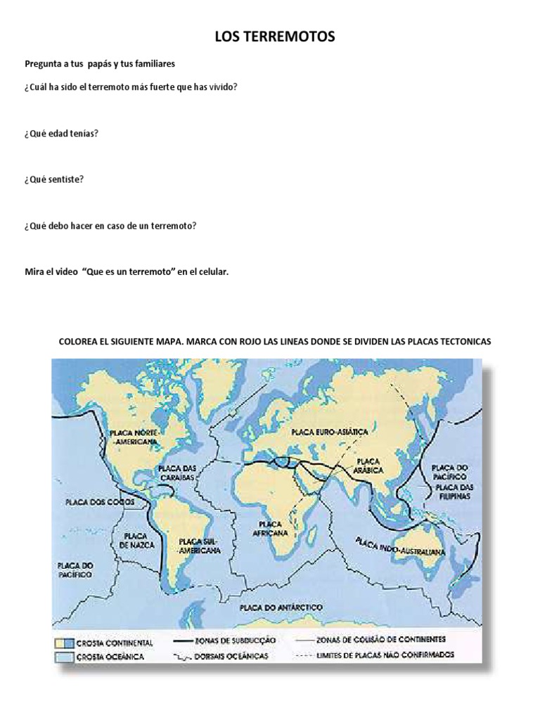 Los Terremotos Cuadernillo | PDF