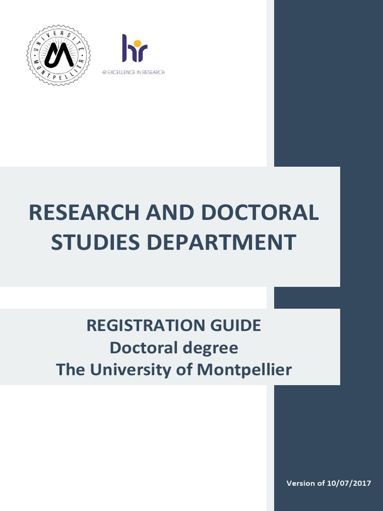 Guide Inscription Doctorat English Version PDF | PDF | Doctorate ...