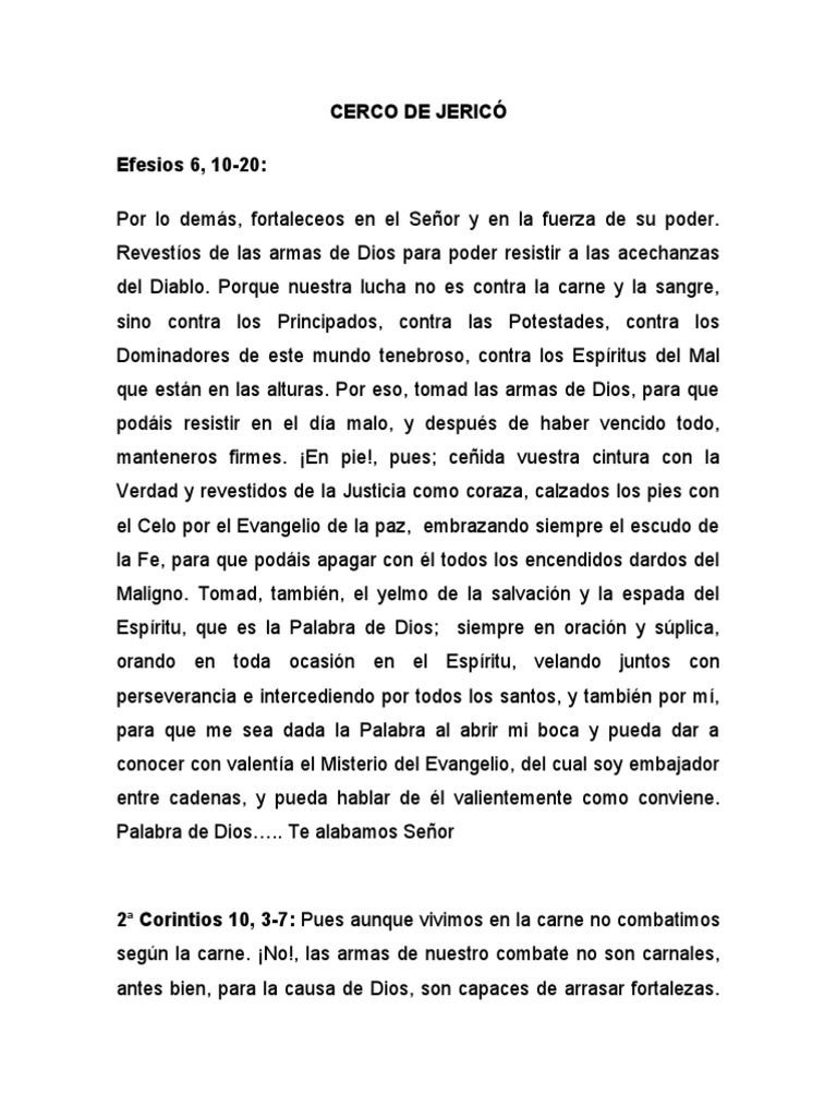 CERCO DE JERICÓ | PDF | Arca de la Alianza | Joshua