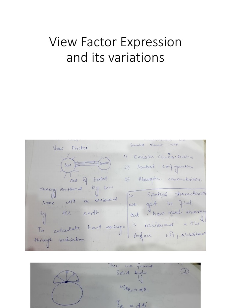 View Factor | PDF