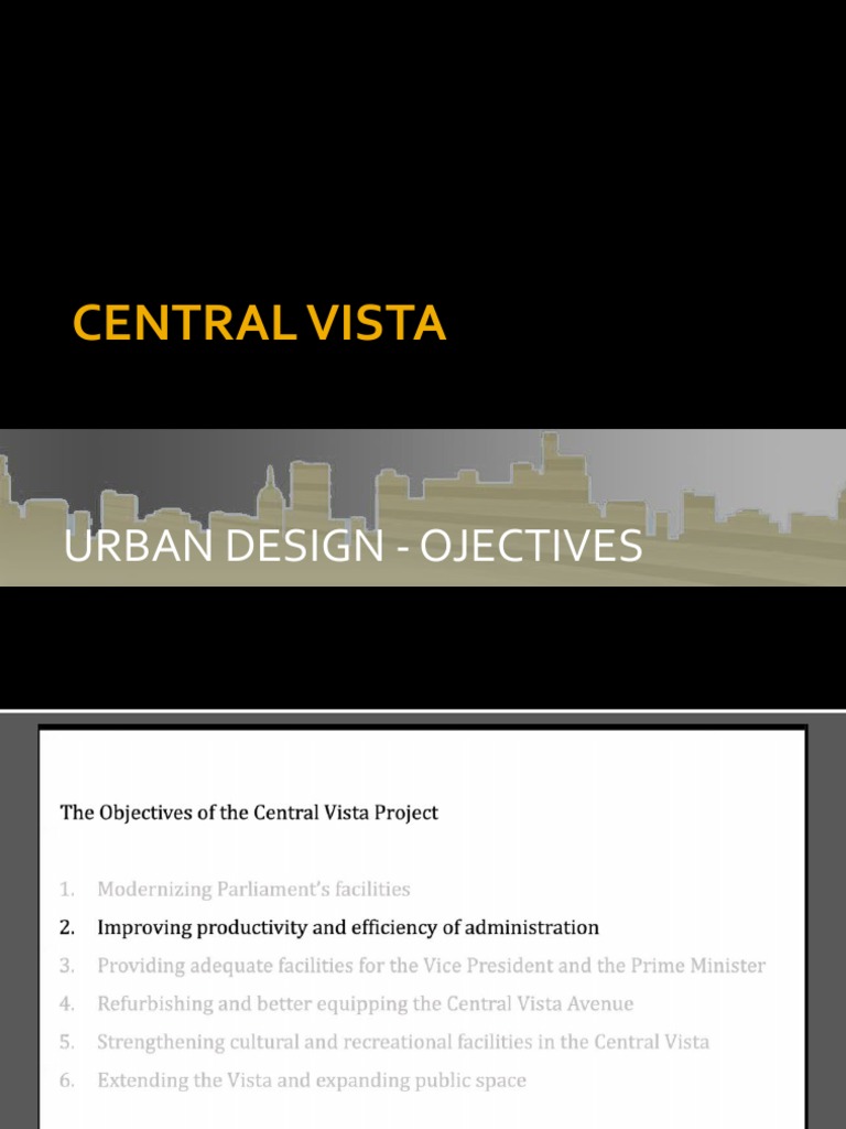 Central Vista Urban Design Plan | PDF | Technology & Engineering