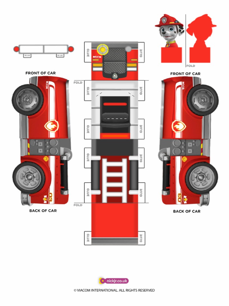 Marshall Printable Vehicle Template PDF | PDF
