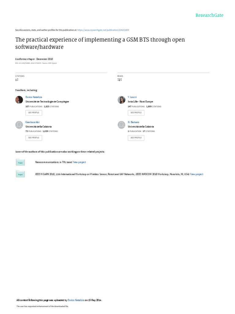 The Practical Experience of Implementing A GSM BTS | PDF | Software ...
