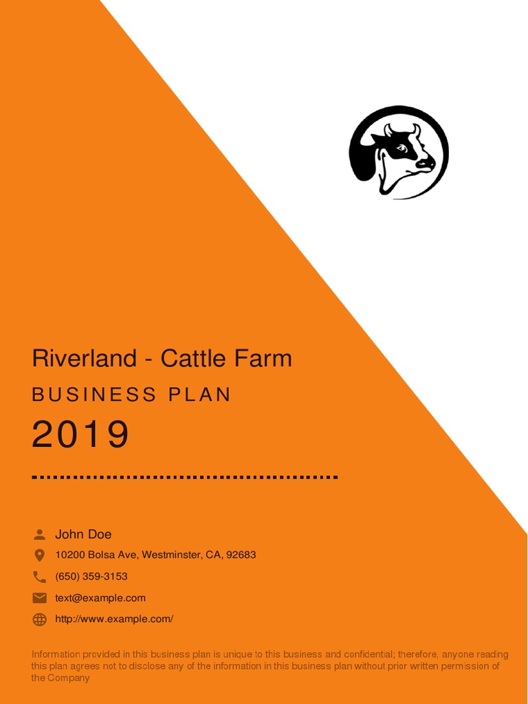 Riverland Cattle Farm Business Plan | PDF | Expense | Demand