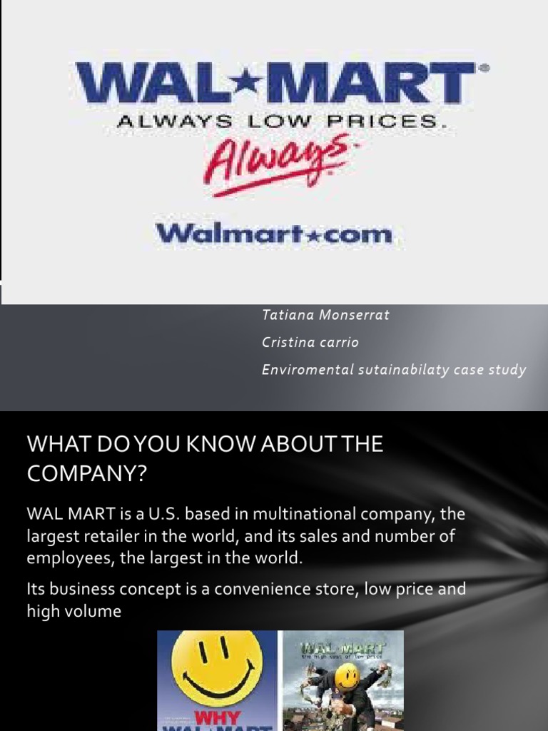 Walmart's Environmental Sustainability Strategy | PDF | Walmart | Retail