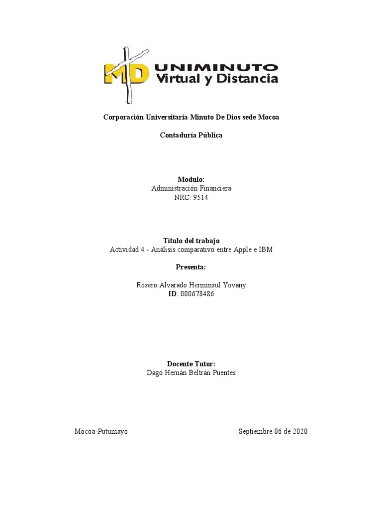 Análisis Comparativo: Apple vs IBM | PDF | Ibm | Apple Inc.