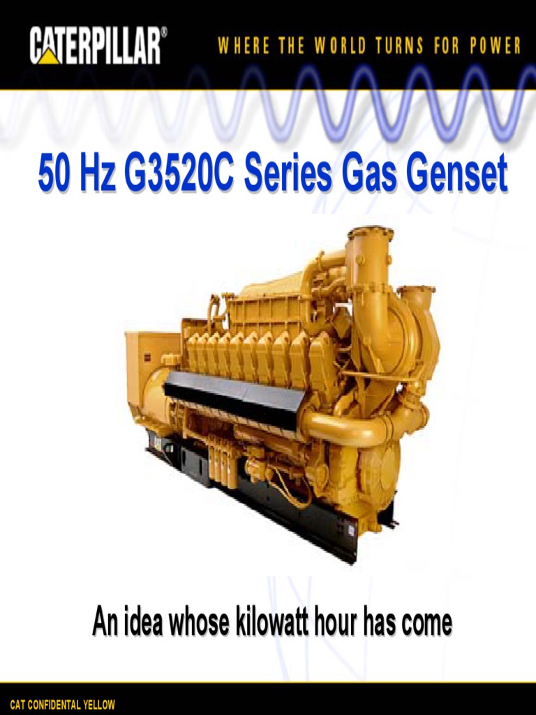 50 HZ G3520C Series Gas Genset | PDF | Turbocharger | Electric Generator