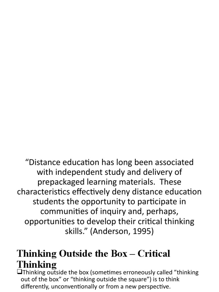 Developing HIgher Order Thinking Skills | PDF | Critical Thinking ...