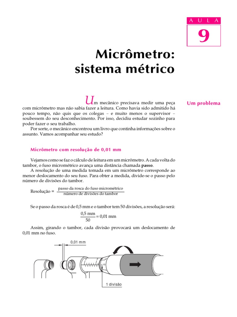 Aula 09 - Micrômetro, Sistema Métrico | Duração | Natureza