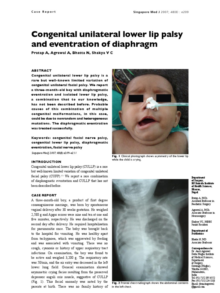 Cullp | PDF | Congenital Disorder | Medical Specialties