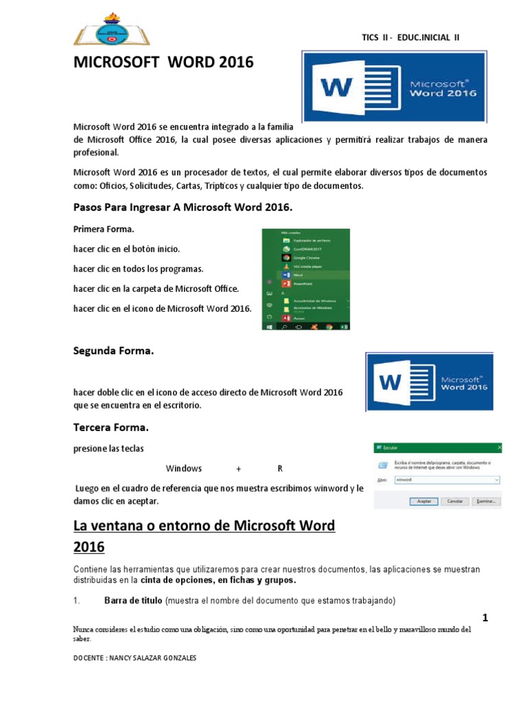 Microsoft Word 2016 | PDF | Microsoft Word | Microsoft