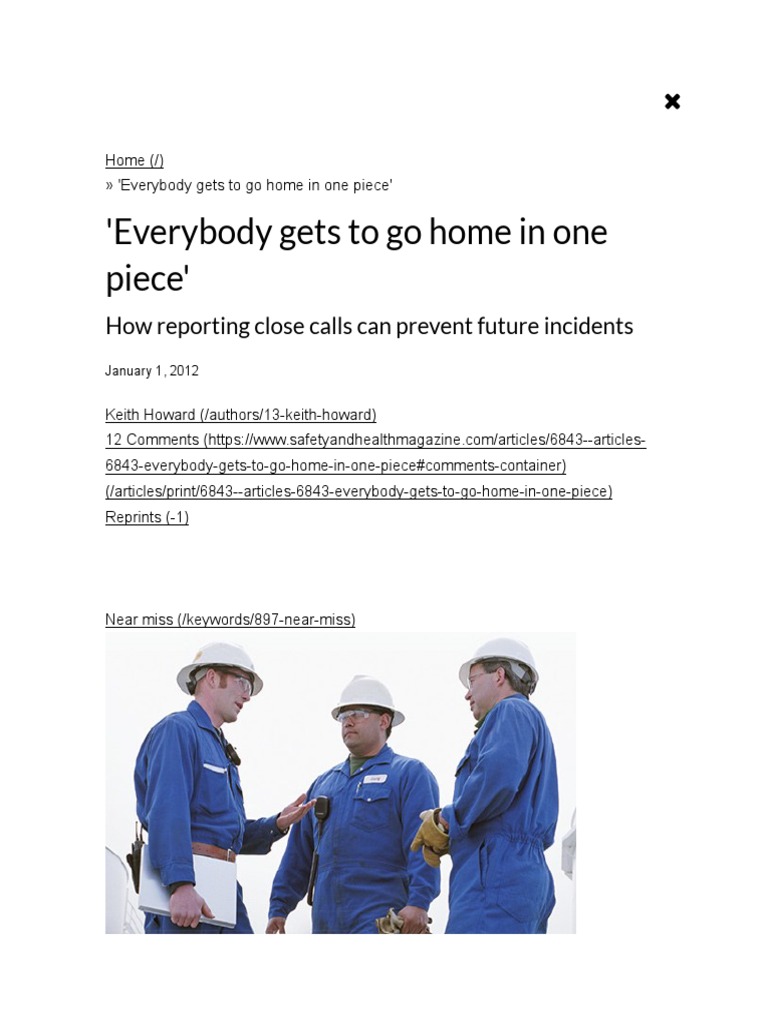 Encouraging Near-Miss Reporting to Prevent Workplace Incidents ...